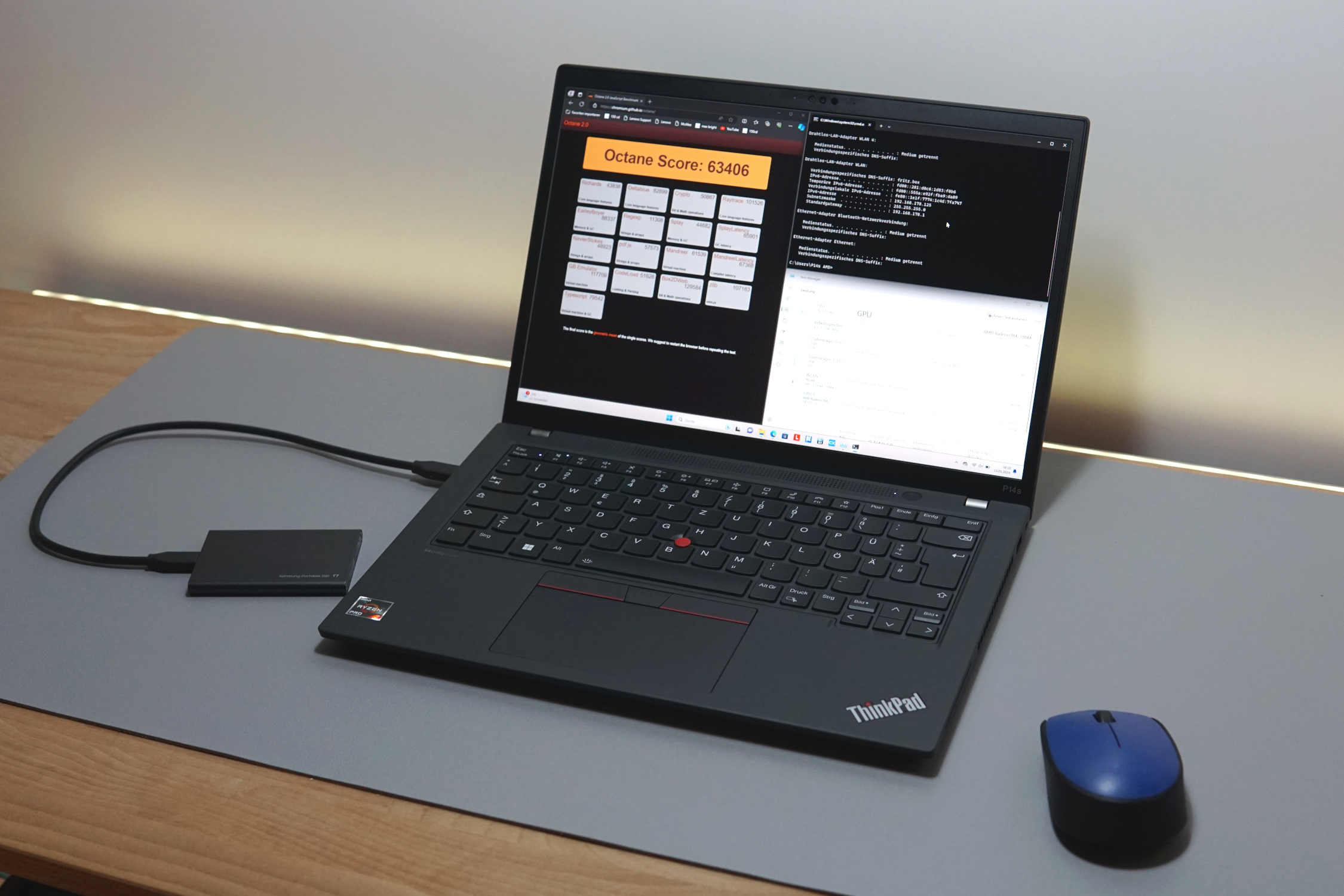 Test du Lenovo ThinkPad P14s G4 AMD : rapide, portable et simple ...