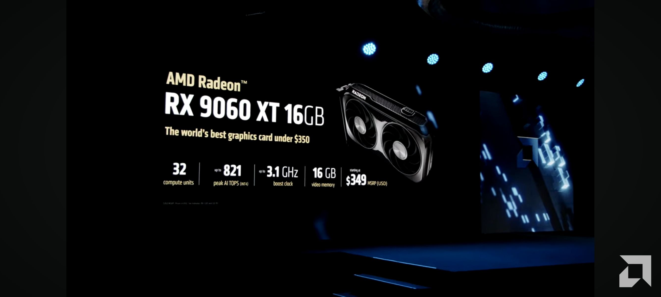 AMD Radeon RX 9060 XT officielle avec jusqu'à 16 Go de VRAM et un prix ...