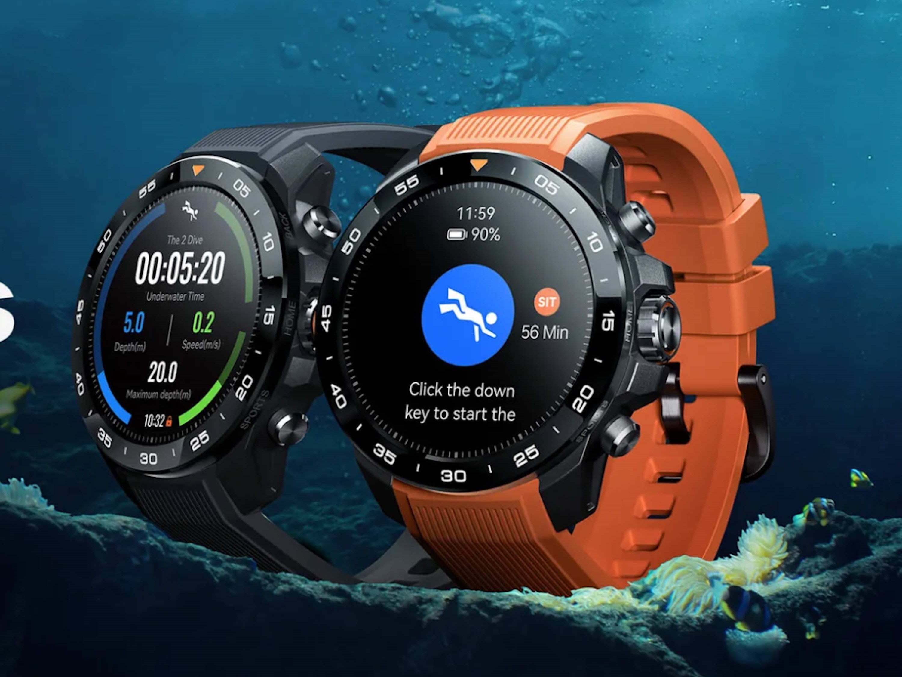 GS Explorer S : Nouvelle smartwatch GPS avec fonctions de plongée ...