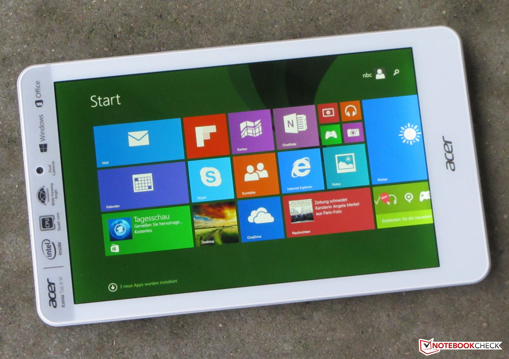 Courte critique de la Tablette Acer Iconia Tab 8 W W1-810-16HN ...