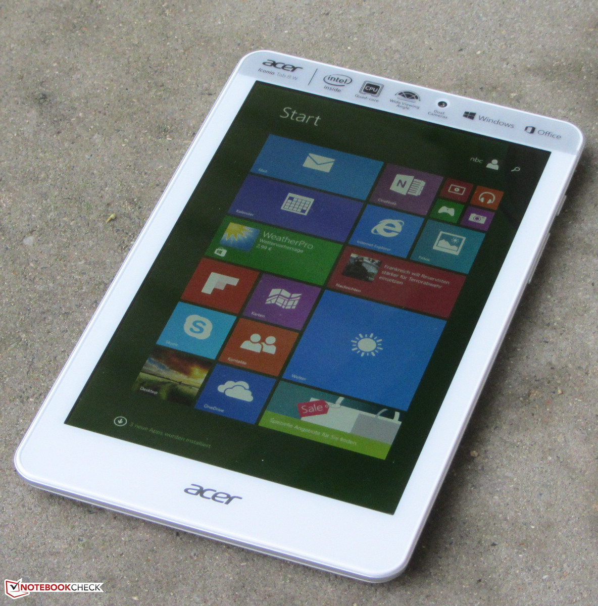 Courte critique de la Tablette Acer Iconia Tab 8 W W1-810-16HN ...