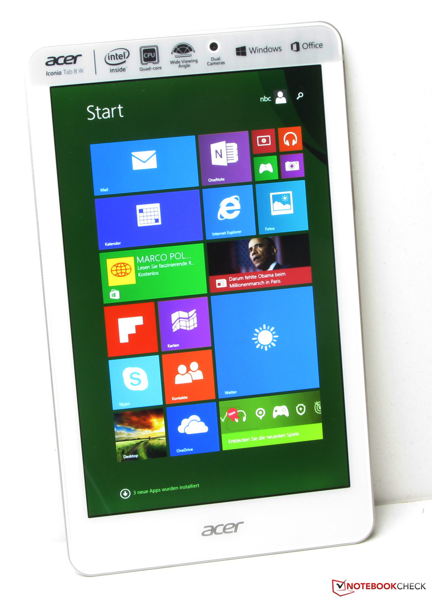 Courte critique de la Tablette Acer Iconia Tab 8 W W1-810-16HN ...